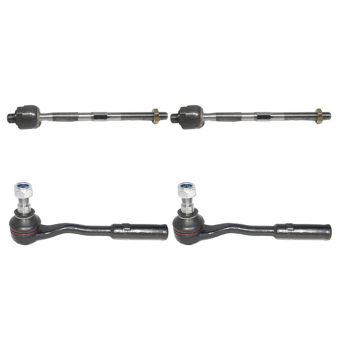 Delphi Tie Rod Kit -Set 4 Tie Rods Front Inner and Outer Complete Kit ...