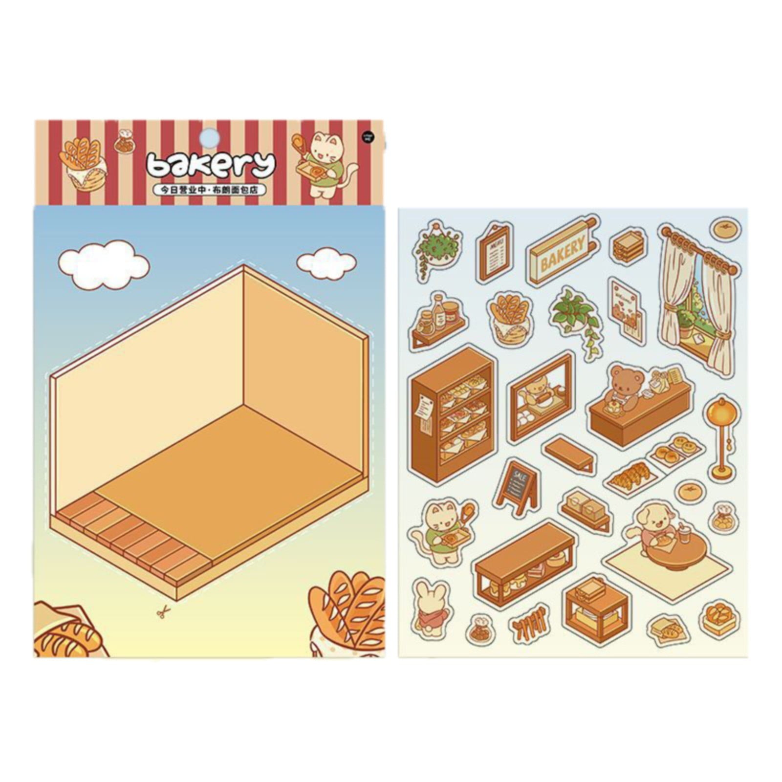 Bargains! DIY 3D Three Cabin Stickers - Create Your Own Supermarket ...
