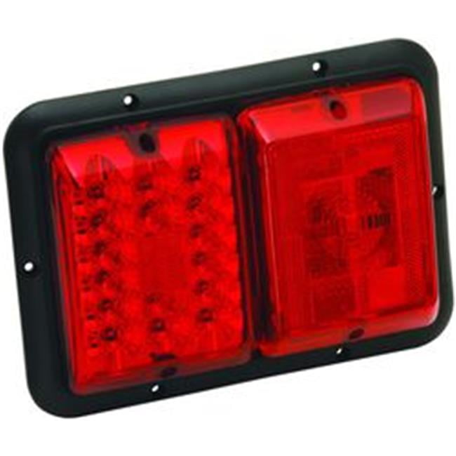 Bargman 47-84-529 Taillight Red Led & Incandescent Red With Red Insert ...