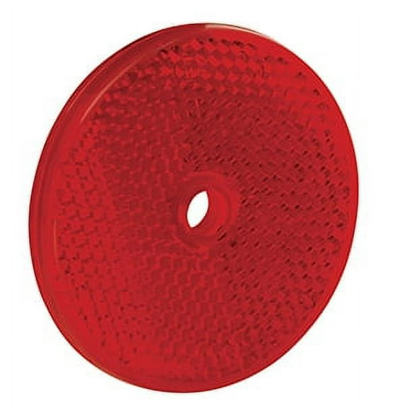 Round 2-3/16" Red Reflector w/Center Mounting Hole - Walmart.com