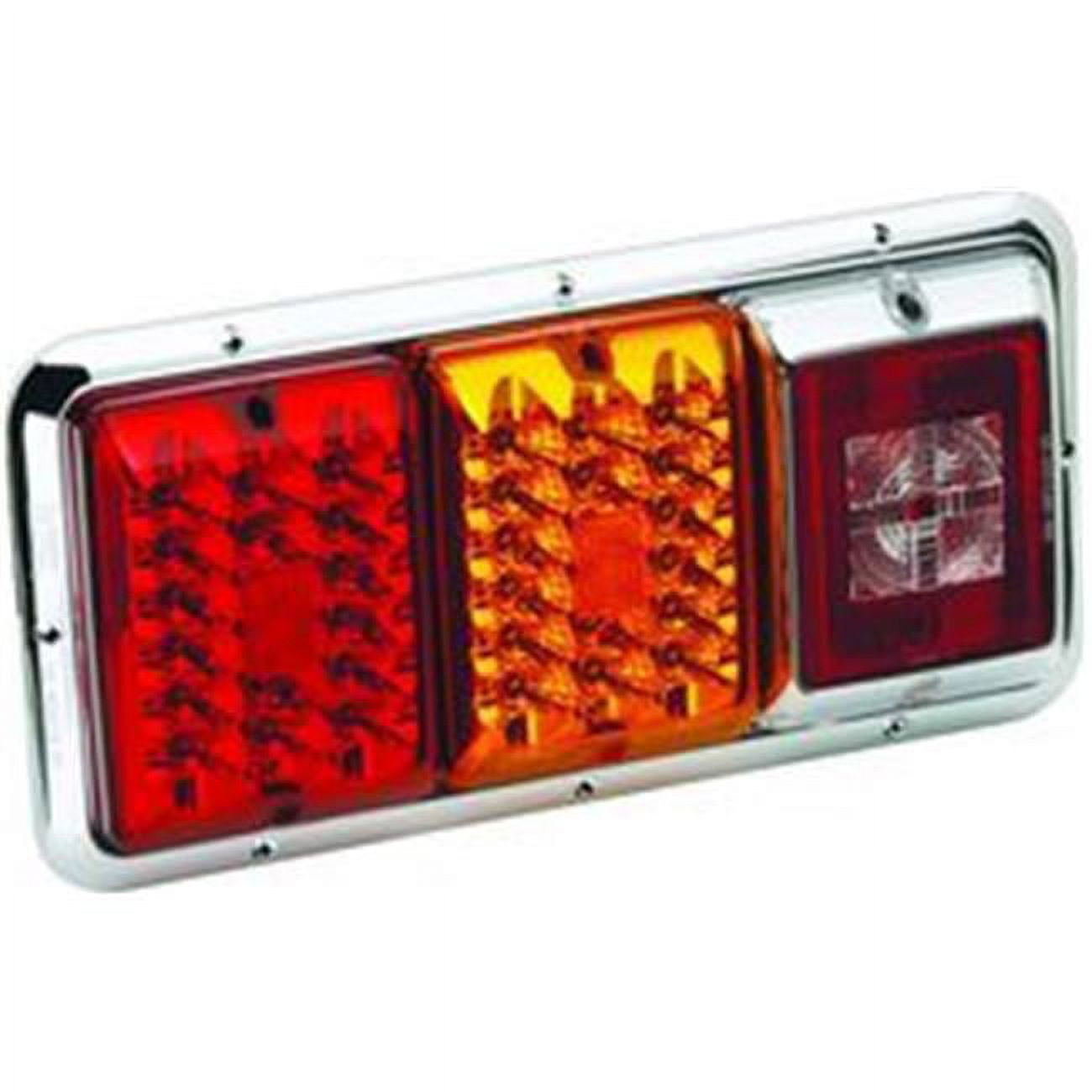 Bargman Taillight Horizontal Mount with Red/Amber LED, Incandescent ...