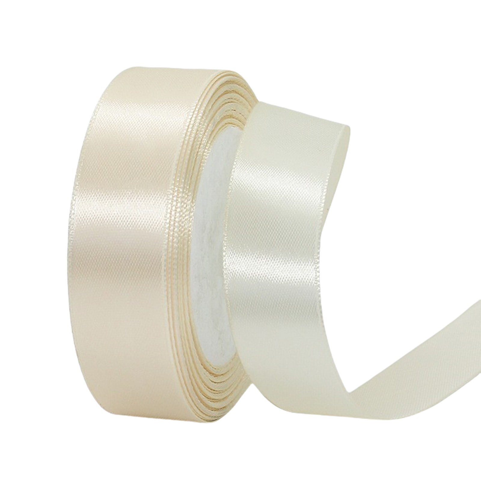 Barhoo 1 Roll 22M X 4Cm Wide Satin Wedding Ribbon for Wrapping ...