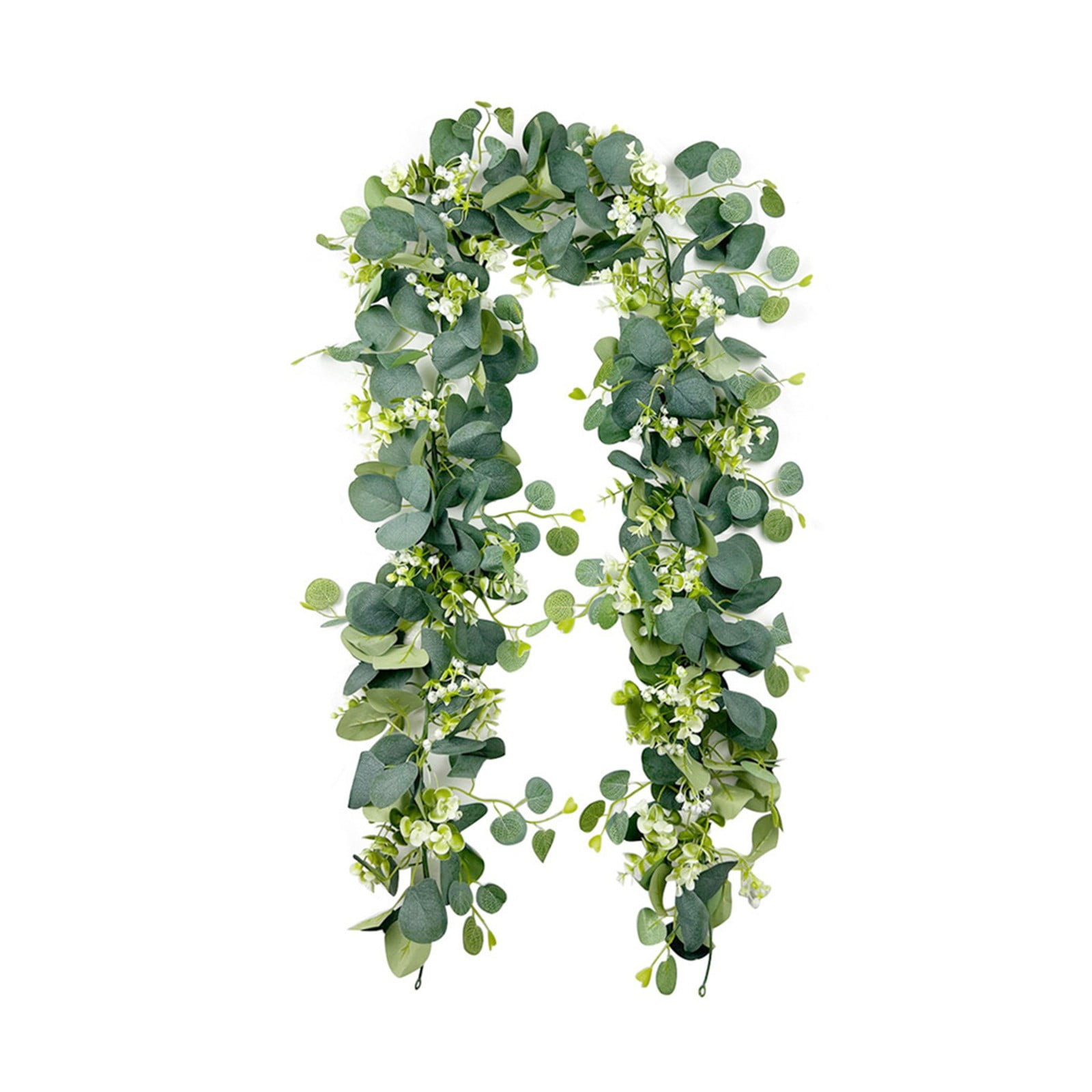 Barhoo Artificial Eucalyptus Garland with Greenery Vine - Realistic ...