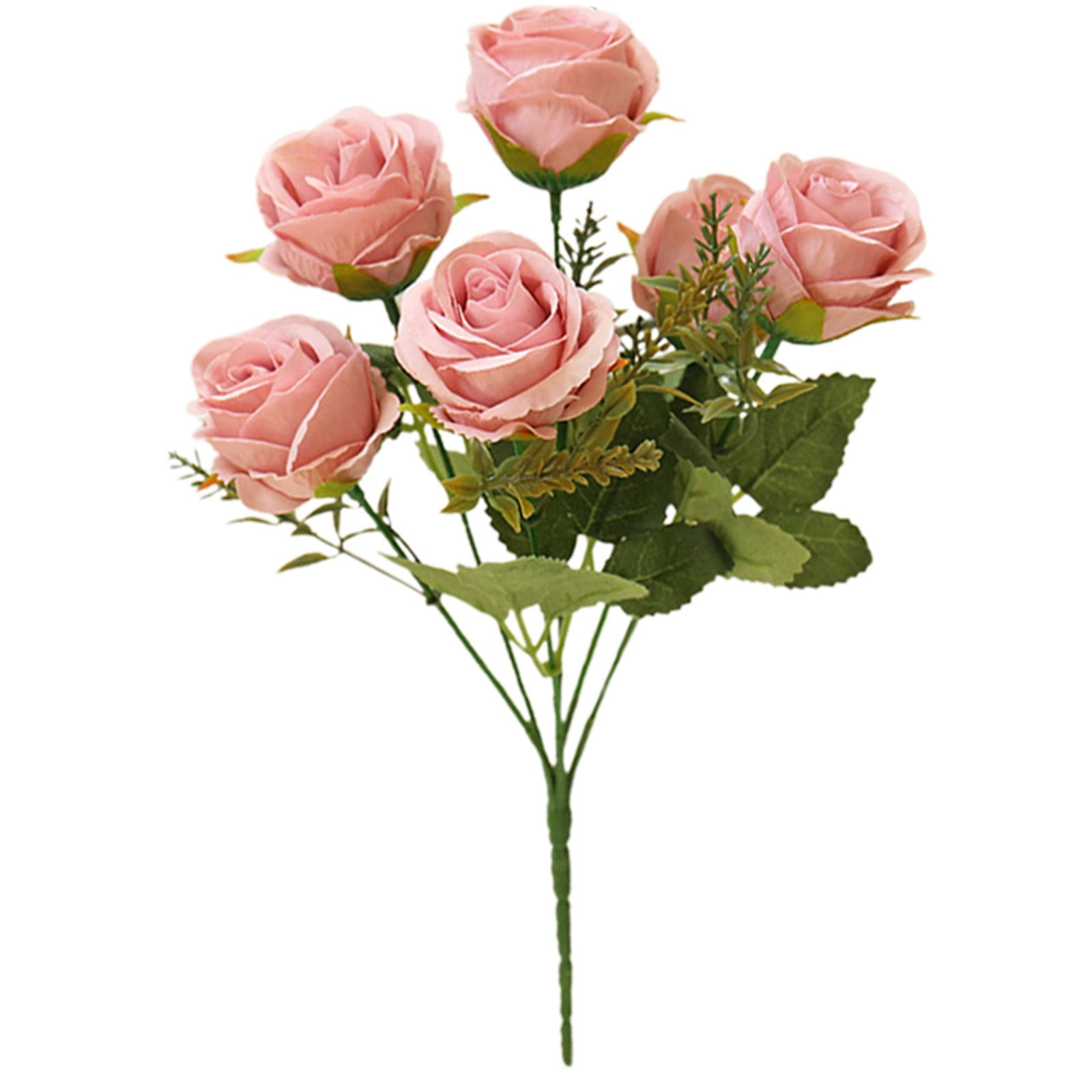 Barhoo Artificial Red Roses - Realistic Rose Bouquet with Stem for ...