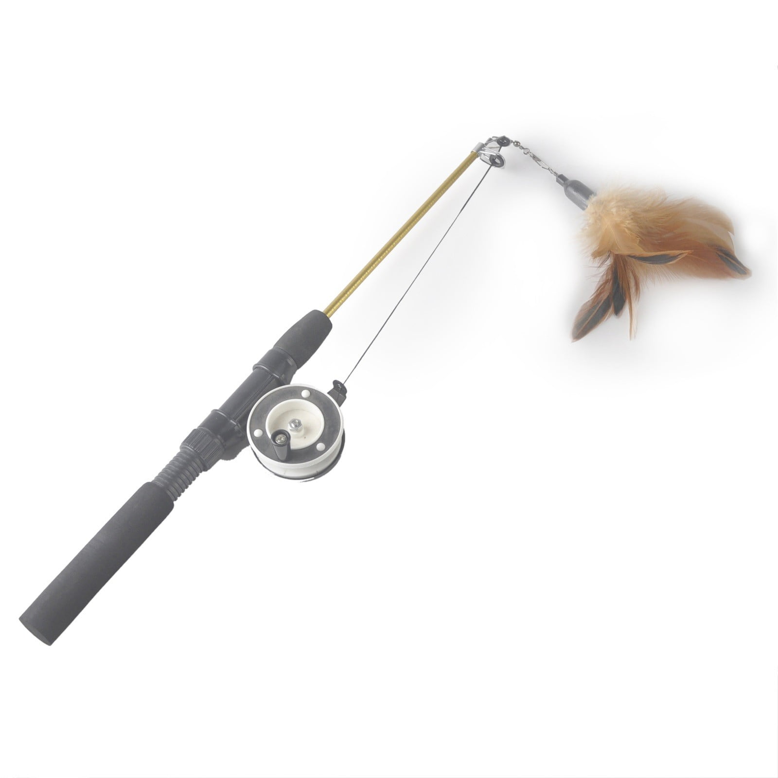 Barhoo Cat Fishing Rod Toy Telescopic Fishing Pole Interactive Cat ...