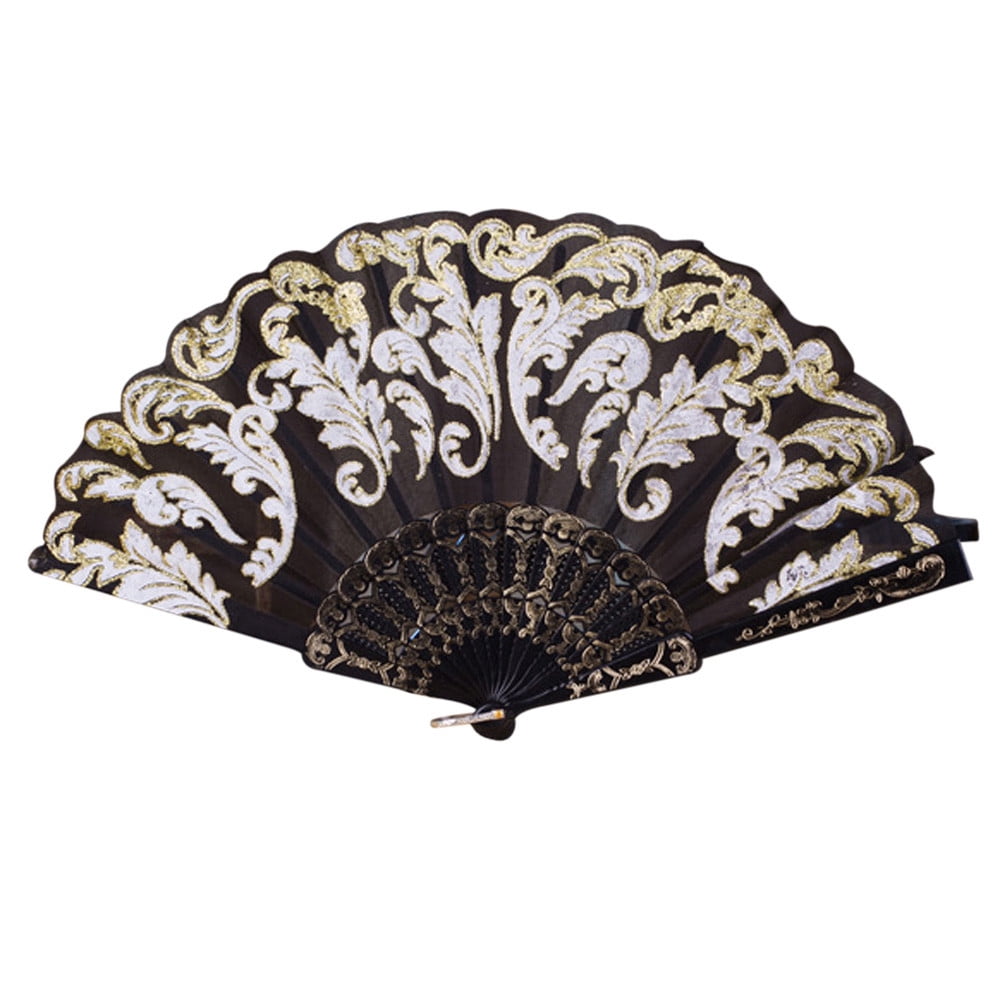 Barhoo Chinese/Spanish Style Dance Wedding Party Fan - Lace Silk ...