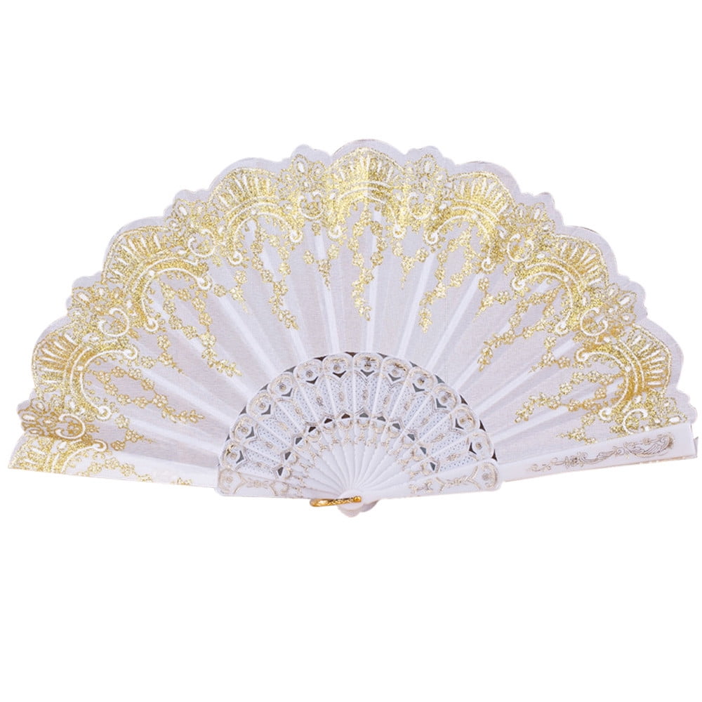 Barhoo Chinese/Spanish Style Dance Wedding Party Fan - Lace Silk ...