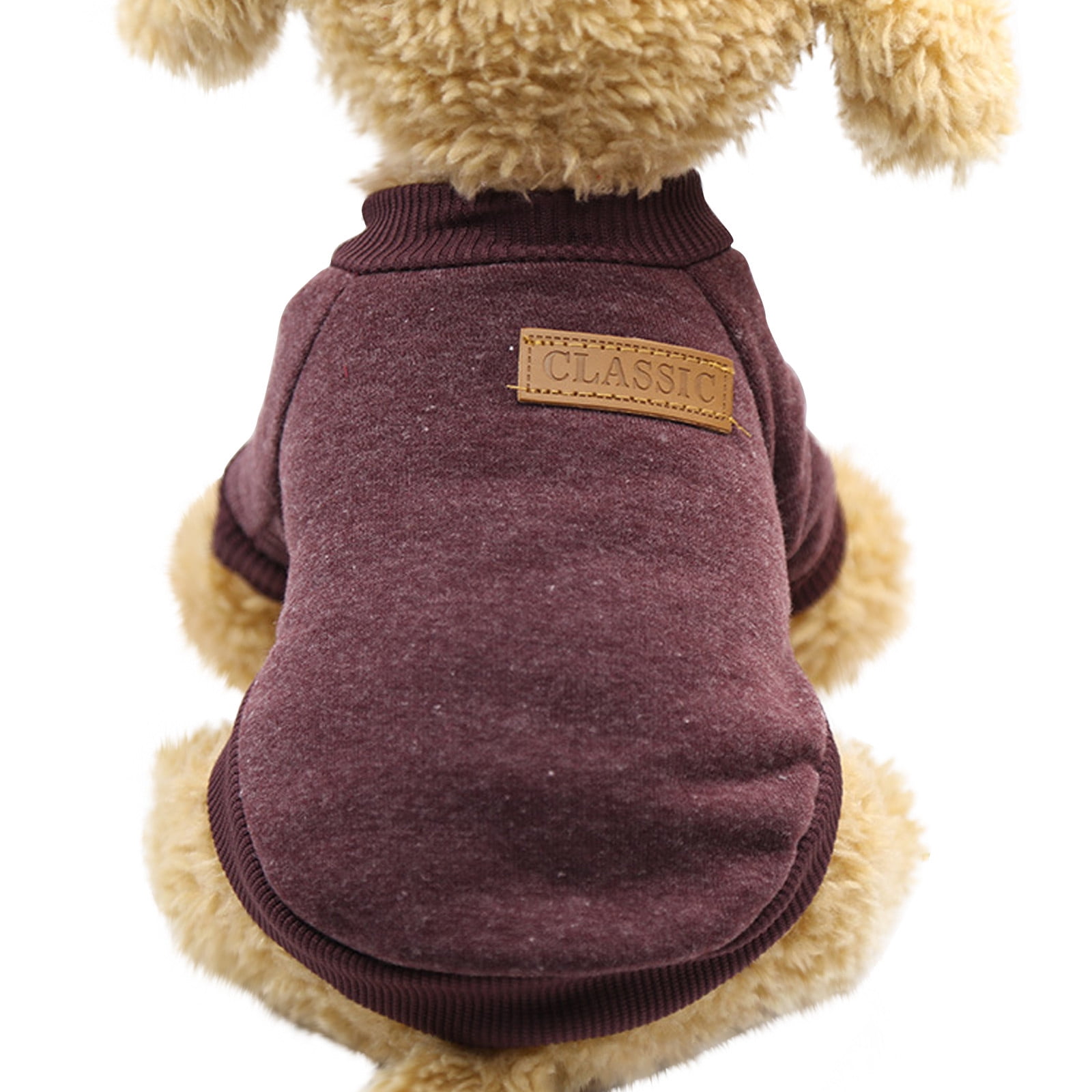 Barhoo Dog Raincoat Two-Legged Warm Puppy Dog Coat Wool Cat Sweater Pet ...