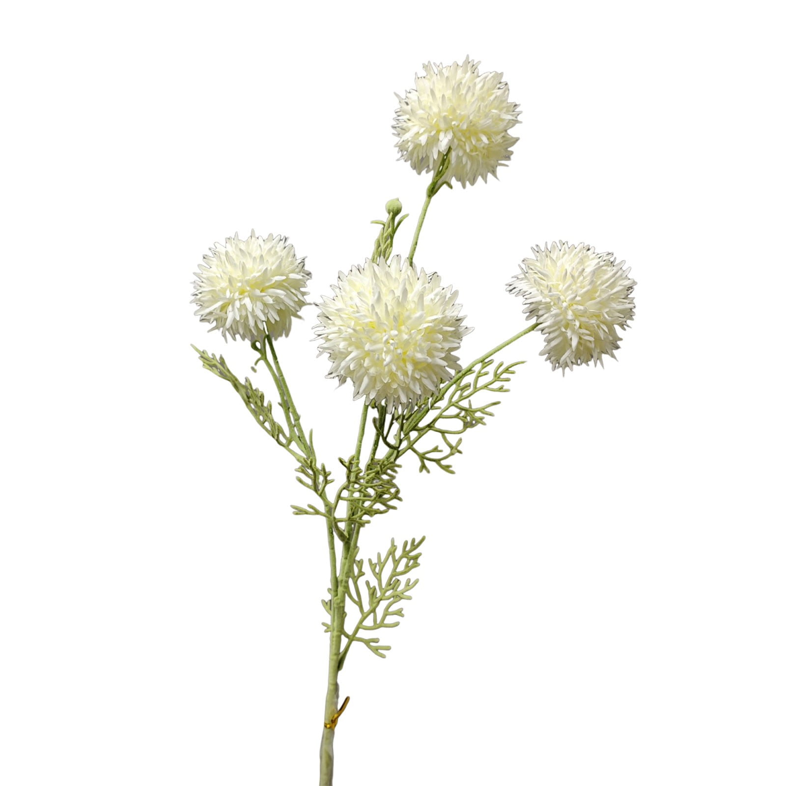Barhoo Faux Pompon Mum Artificial Flowers Rustic Chrysanthemums with ...