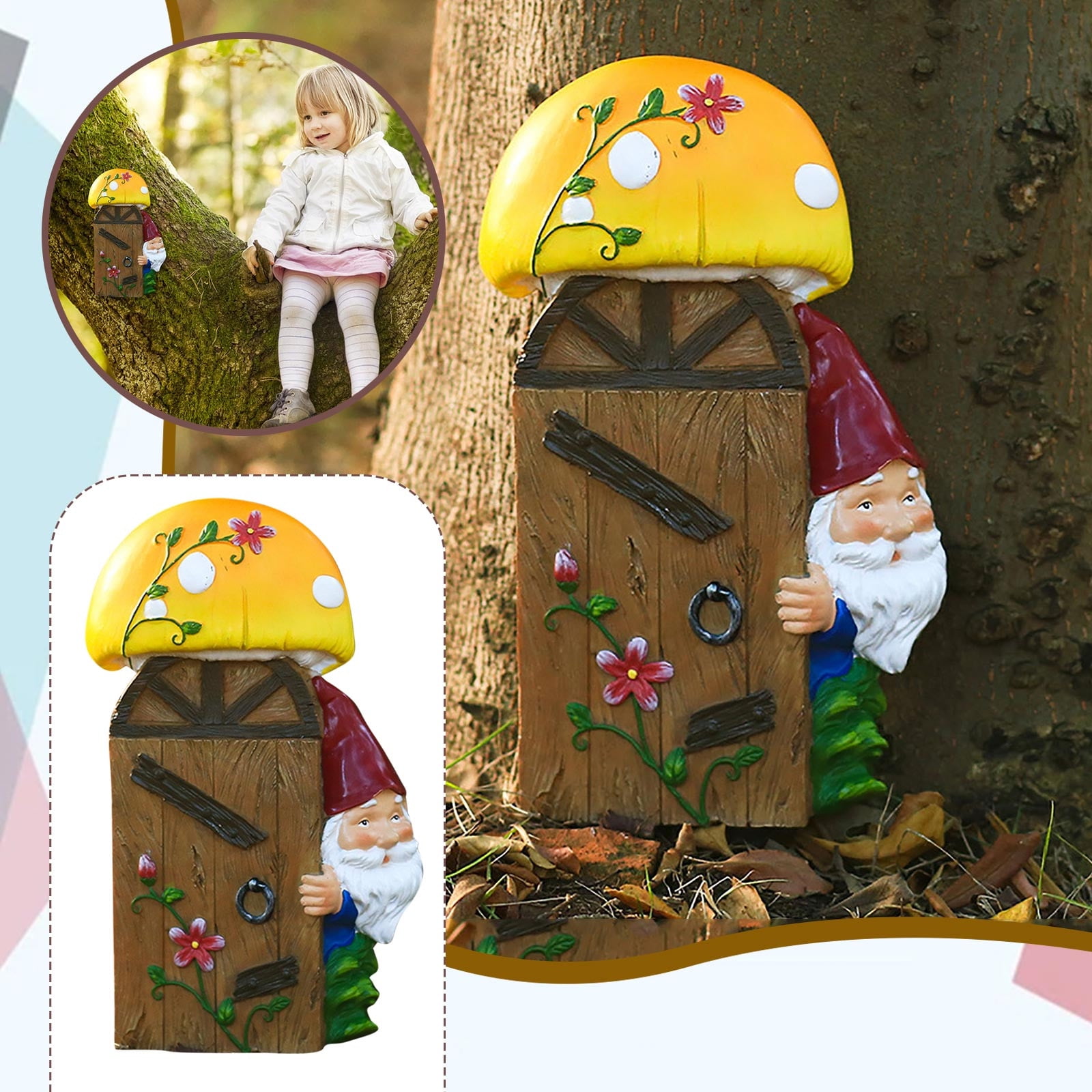 Barhoo Front Door Decorations Hanging Clearance! Dwarf Ornament Tree ...