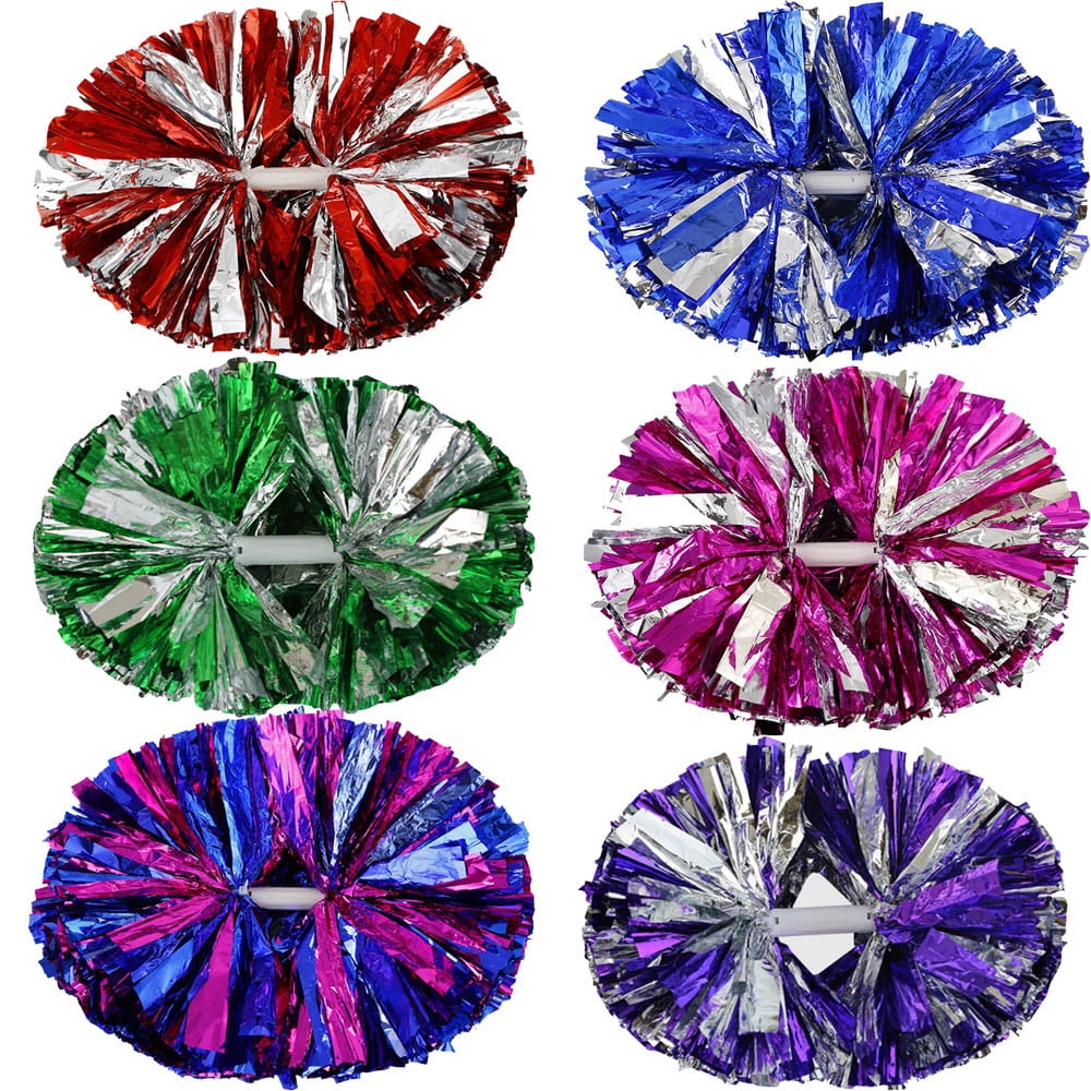 Barhoo Handheld Pom Poms for Cheerleader, Cheerleading, Dance Party ...