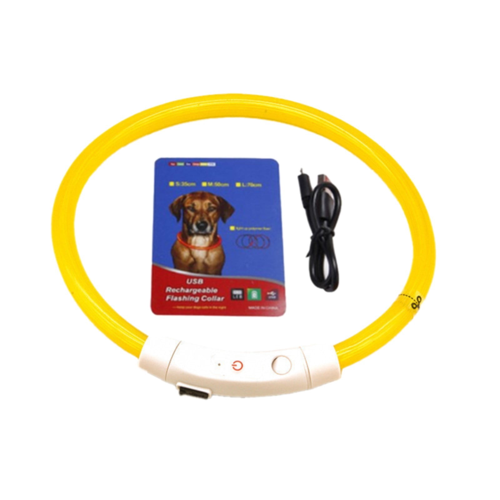 Barhoo Led Light up Dog Collar Usb Rechargeable Glowing Pet Collar for ...