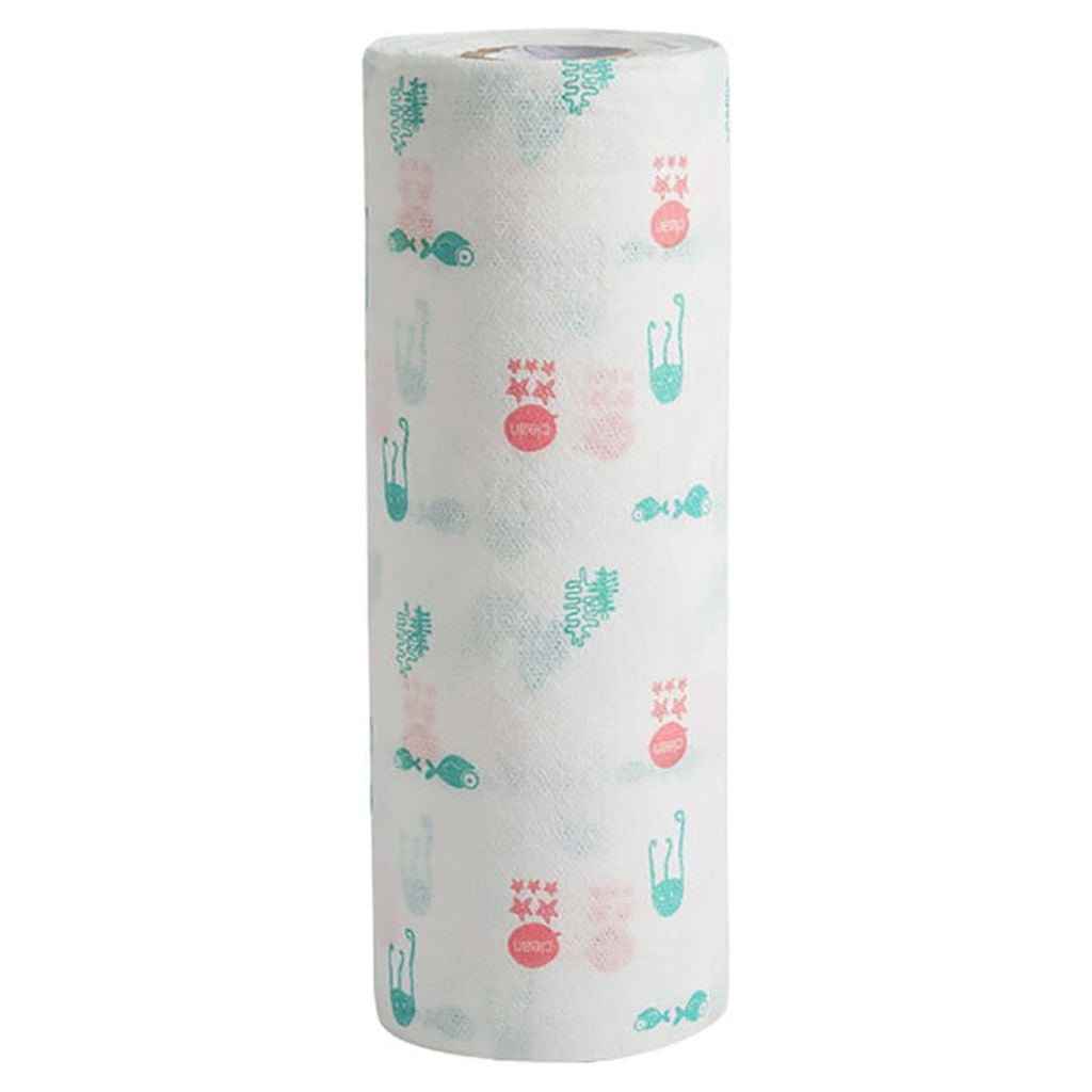 Barhoo Oil Absorbing Paper Cooking Dishcloth Disposable Tools Cleaning ...