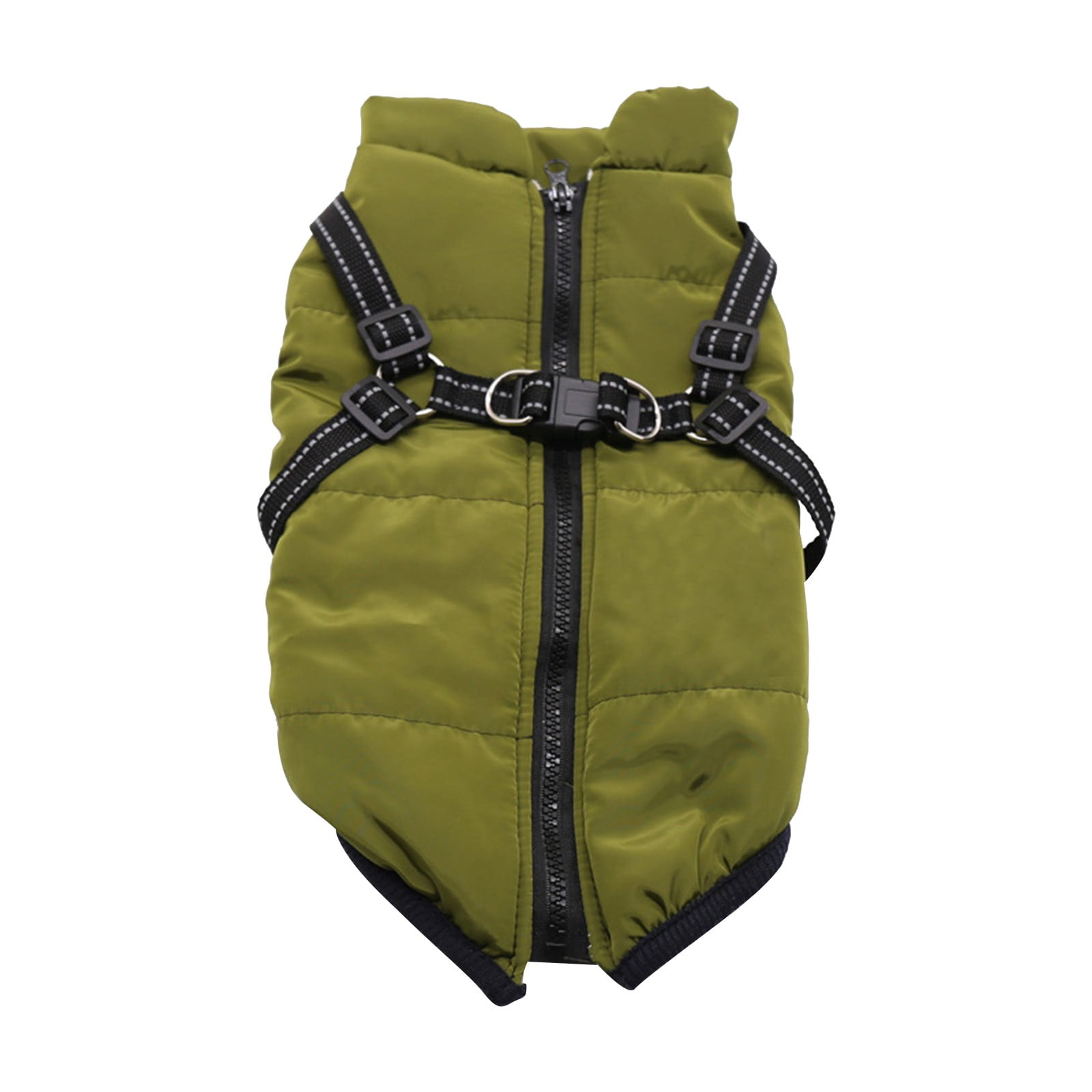 Barhoo Premium Winter Dog Coat with Harness - Fleece Lined Jacket with ...