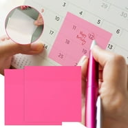 WGOUP 3-Pack Transparent Sticky Notes, Waterproof, Self-Adhesive, 76 ...