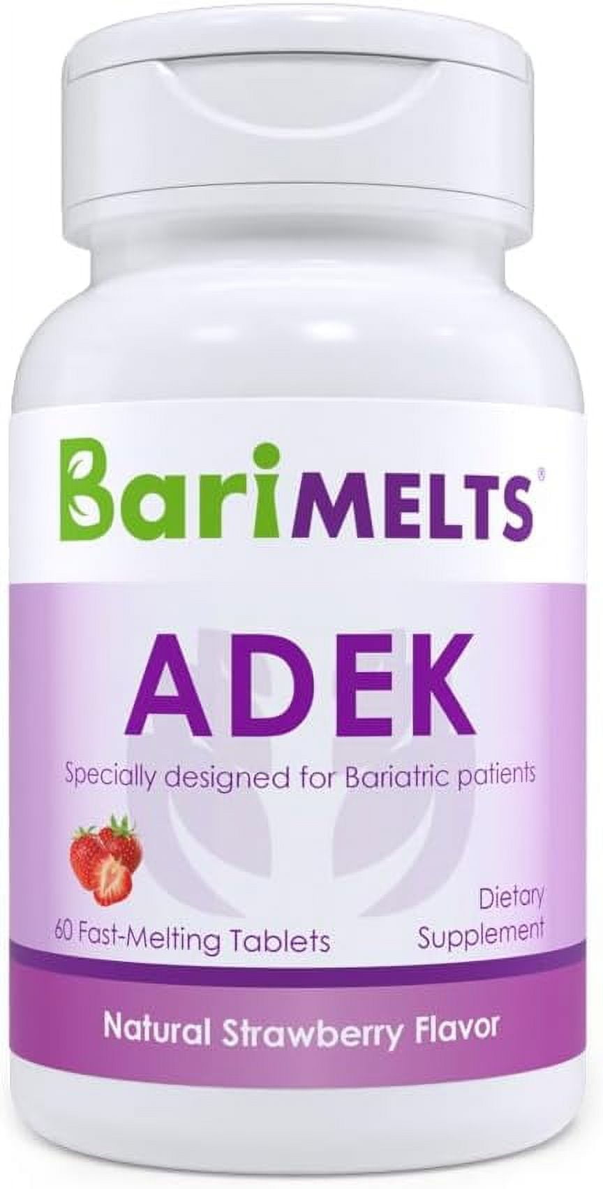 BariMelts ADEK, Dissolvable Bariatric Vitamins, Natural Strawberry ...
