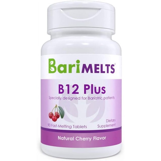 BariMelts B12 Plus, Dissolvable Bariatric Vitamins, Natural Cherry ...
