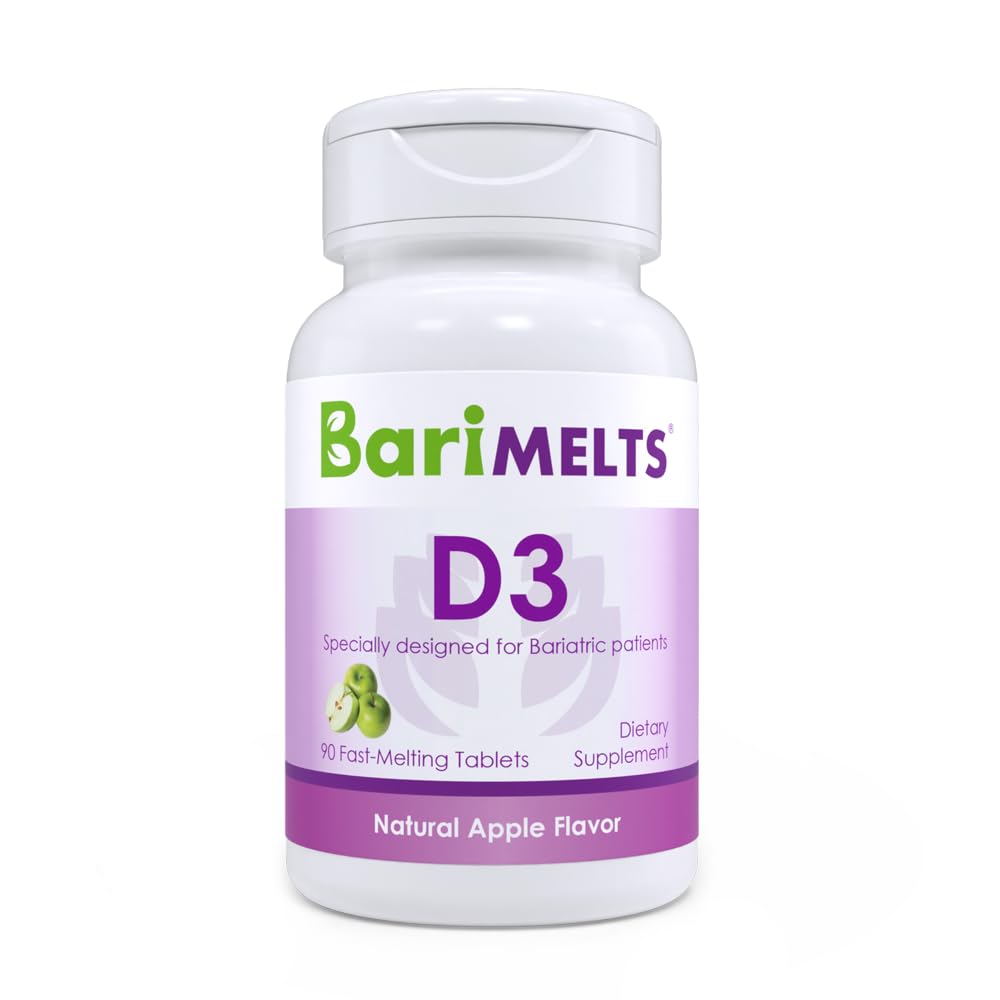 BariMelts D3, Dissolvable Bariatric Vitamins, Natural Apple Flavor ...
