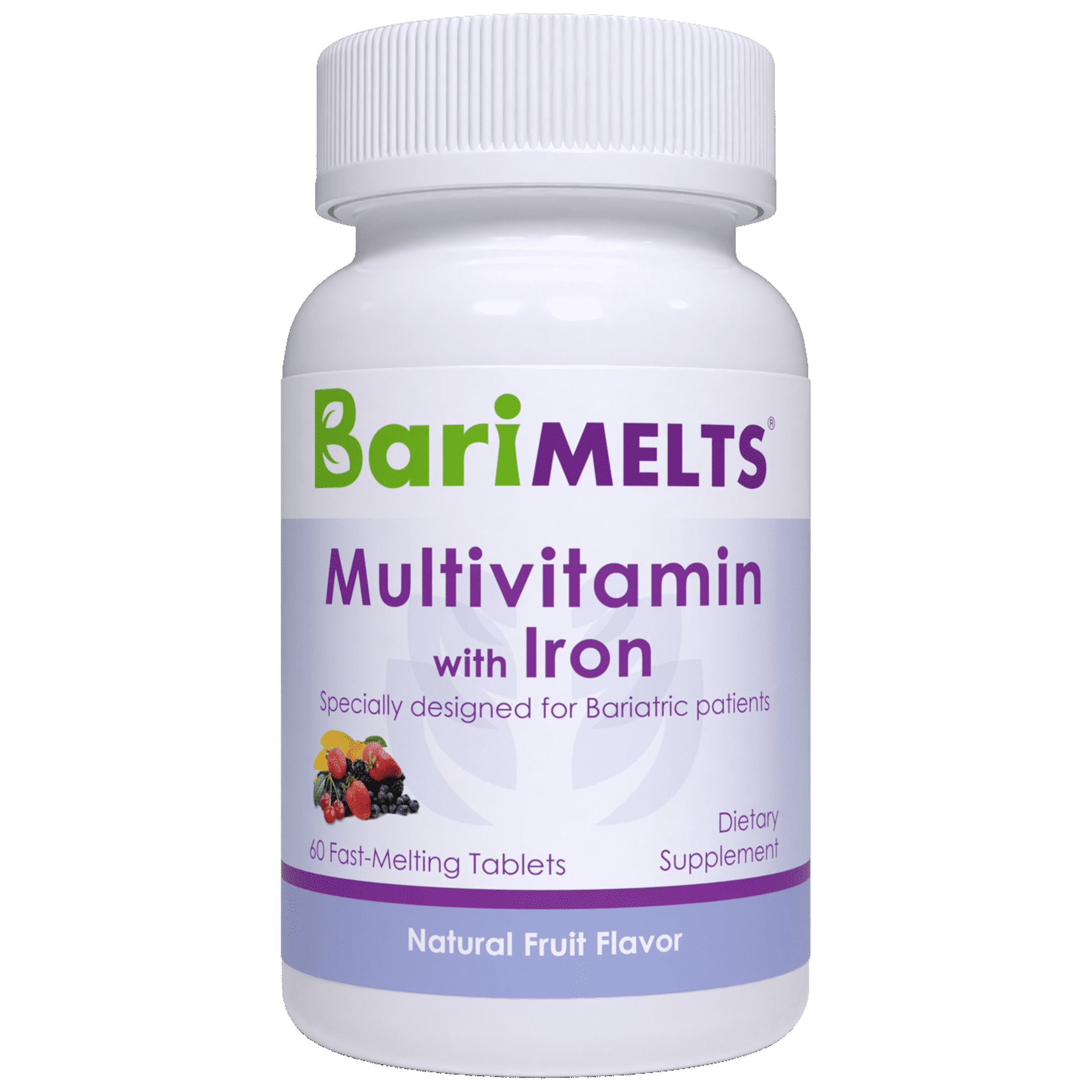 BariMelts Multivitamin with Iron, Dissolvable Bariatric Vitamins for ...