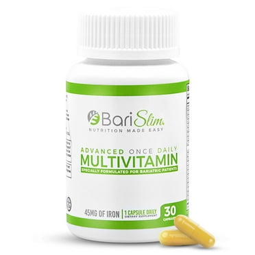 ProCare Health Bariatric Multivitamin - 1 per Day Capsule! 45mg Iron, Gluten Free, Easy Swallow ...