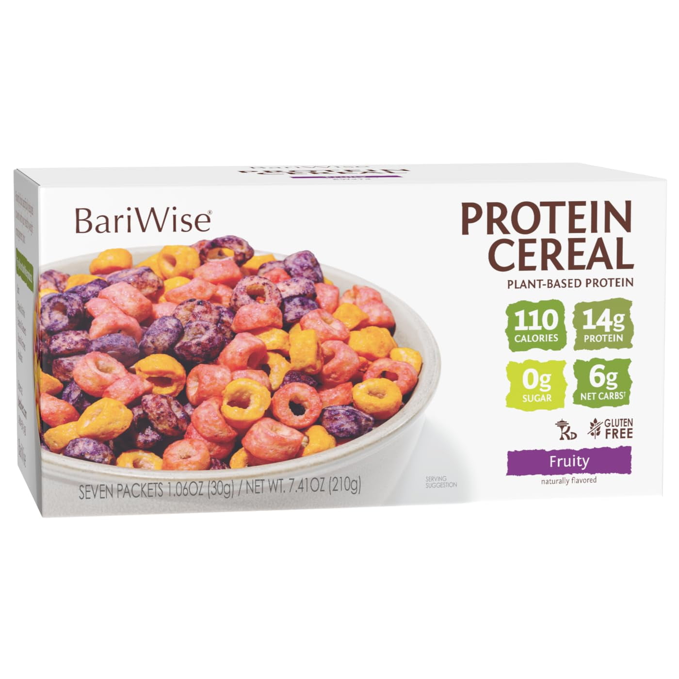 BariWise Protein Cereal, Fruity, Zero Sugar, AD01 Gluten Free, Keto ...