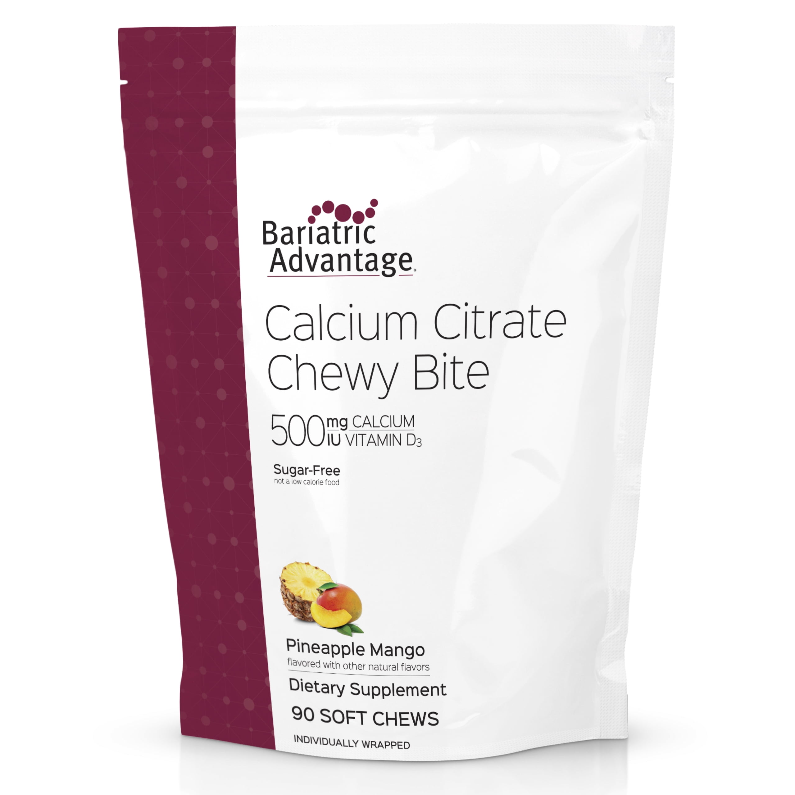 Bariatric Advantage Calcium Citrate Chewy Bites 500 mg - for Bariatric ...