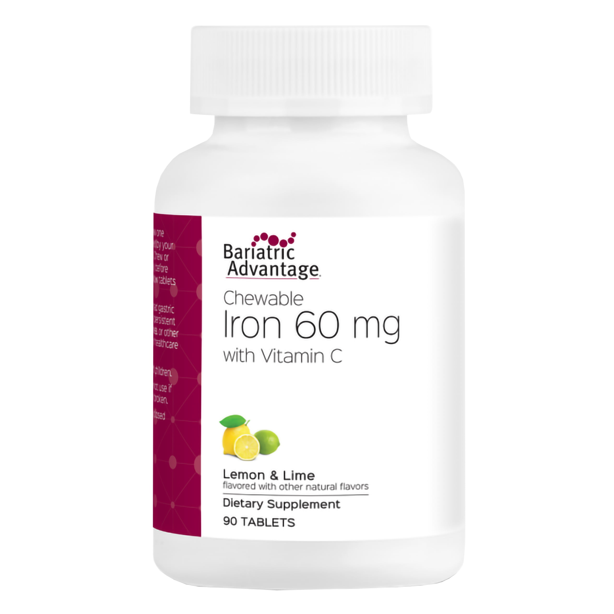 Bariatric Advantage Chewable Iron 60 mg - For Bariatric Surgery ...