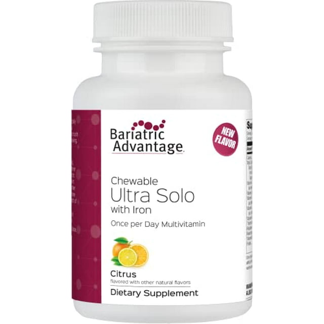 Bariatric Advantage Chewable Ultra Solo with Iron, Daily Multivitamin - Walmart.com