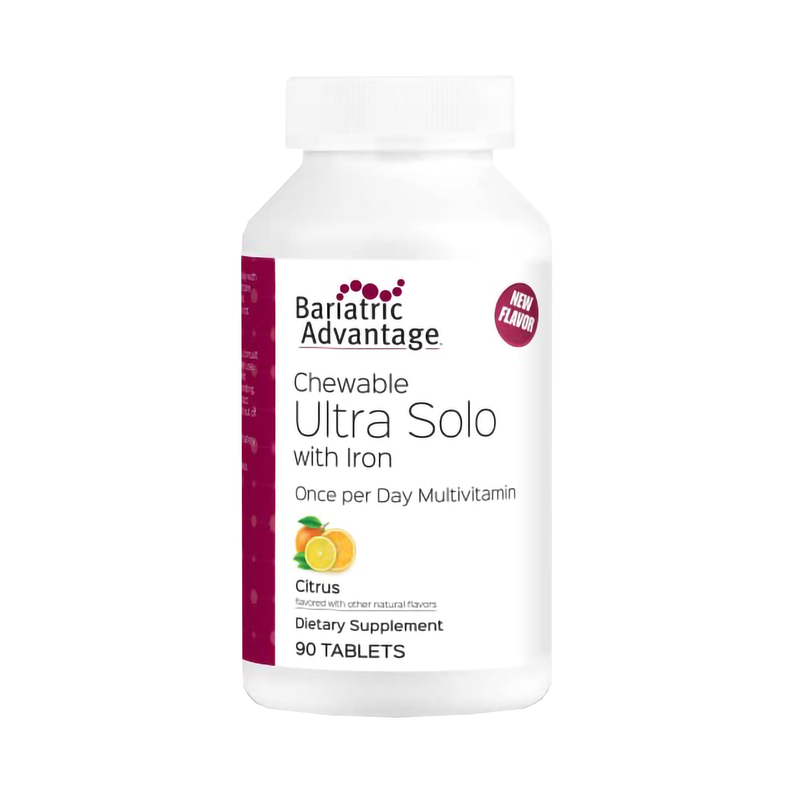 Bariatric Advantage Chewable Ultra Solo with Iron - Once-Per-Day Daily ...