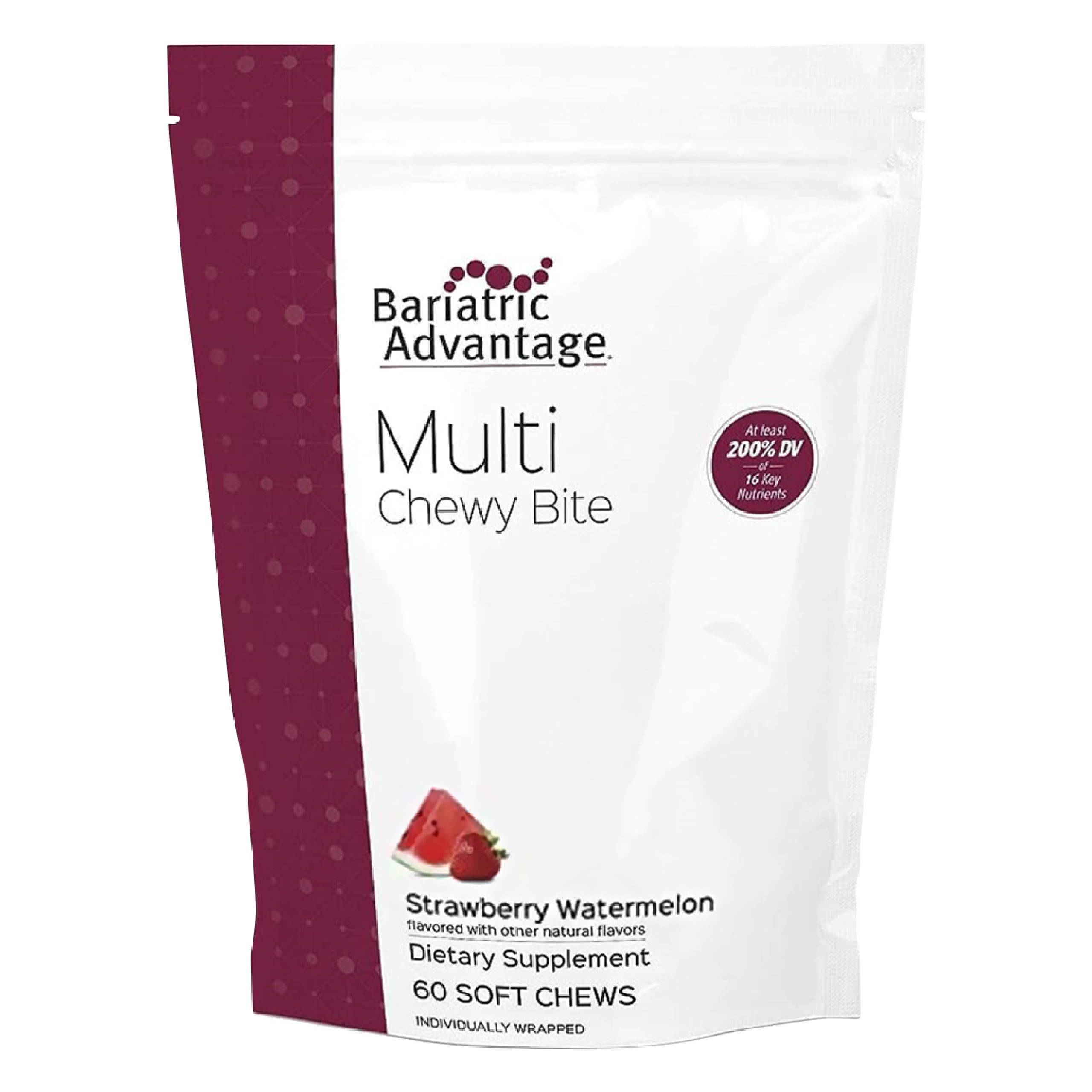 Bariatric Advantage Multi Chewy Bite, Chewable Multivitamin, Strawberry ...
