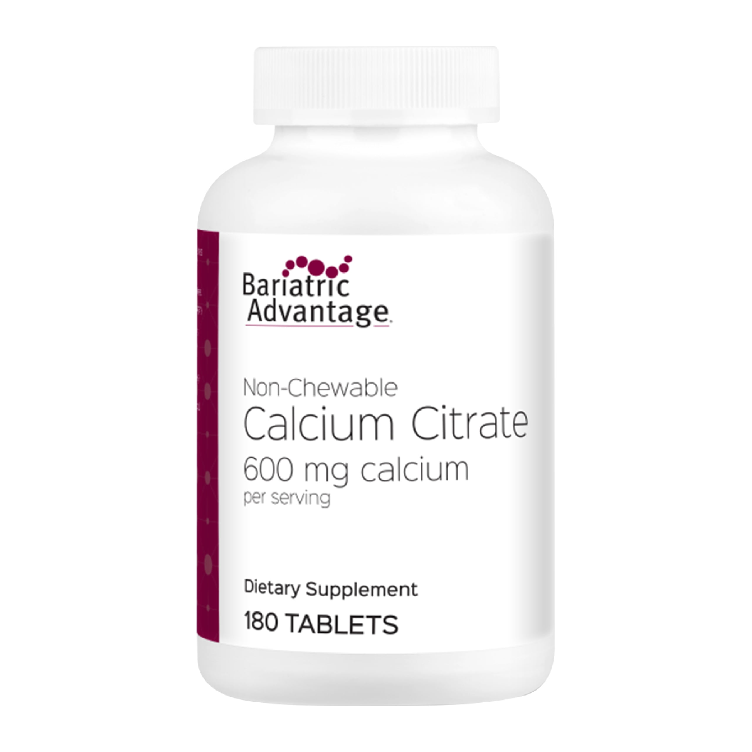 Bariatric Advantage Non Chewable Calcium Citrate - 600 mg Calcium Per ...