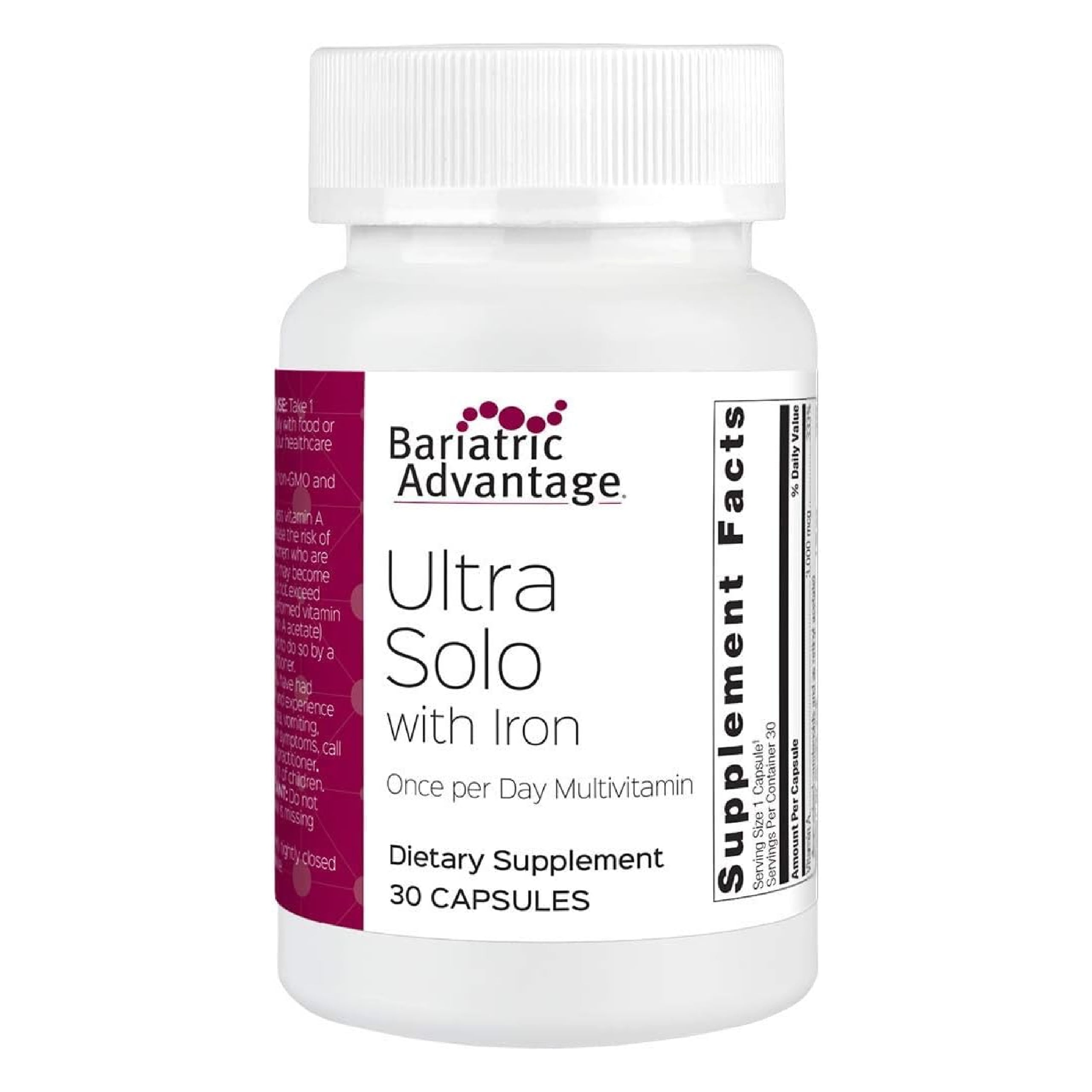 Bariatric Advantage Ultra Solo with Iron - Once-Per-Day Daily ...