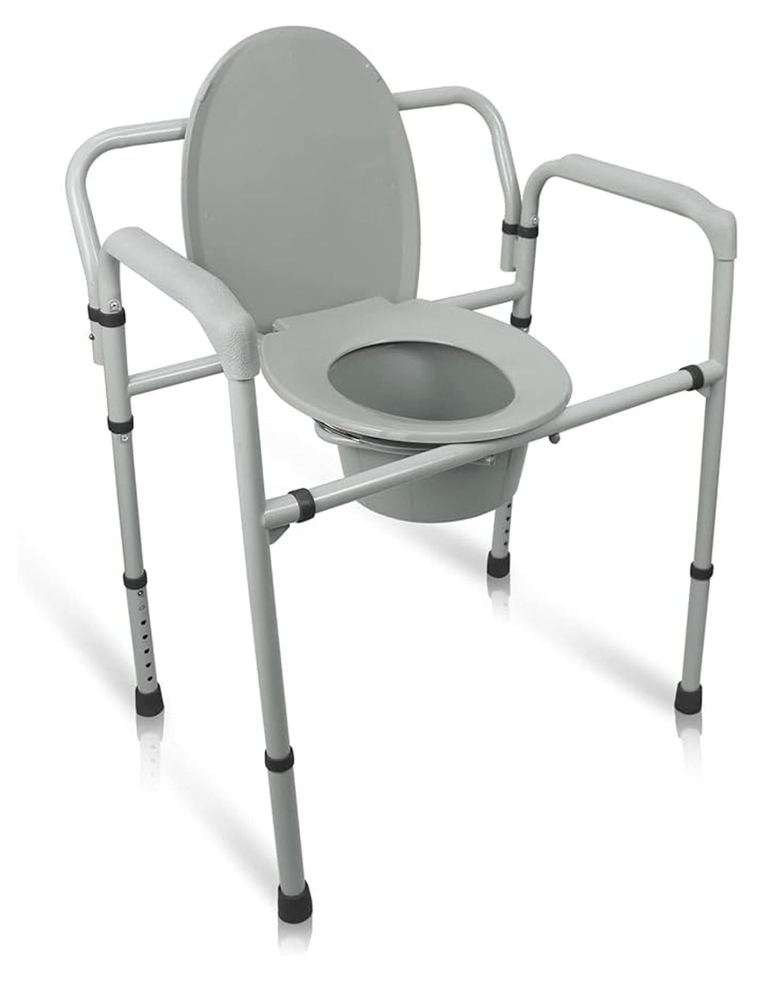 Bariatric Commode 500 lb Capacity - Folding Bedside Toilet Chair ...