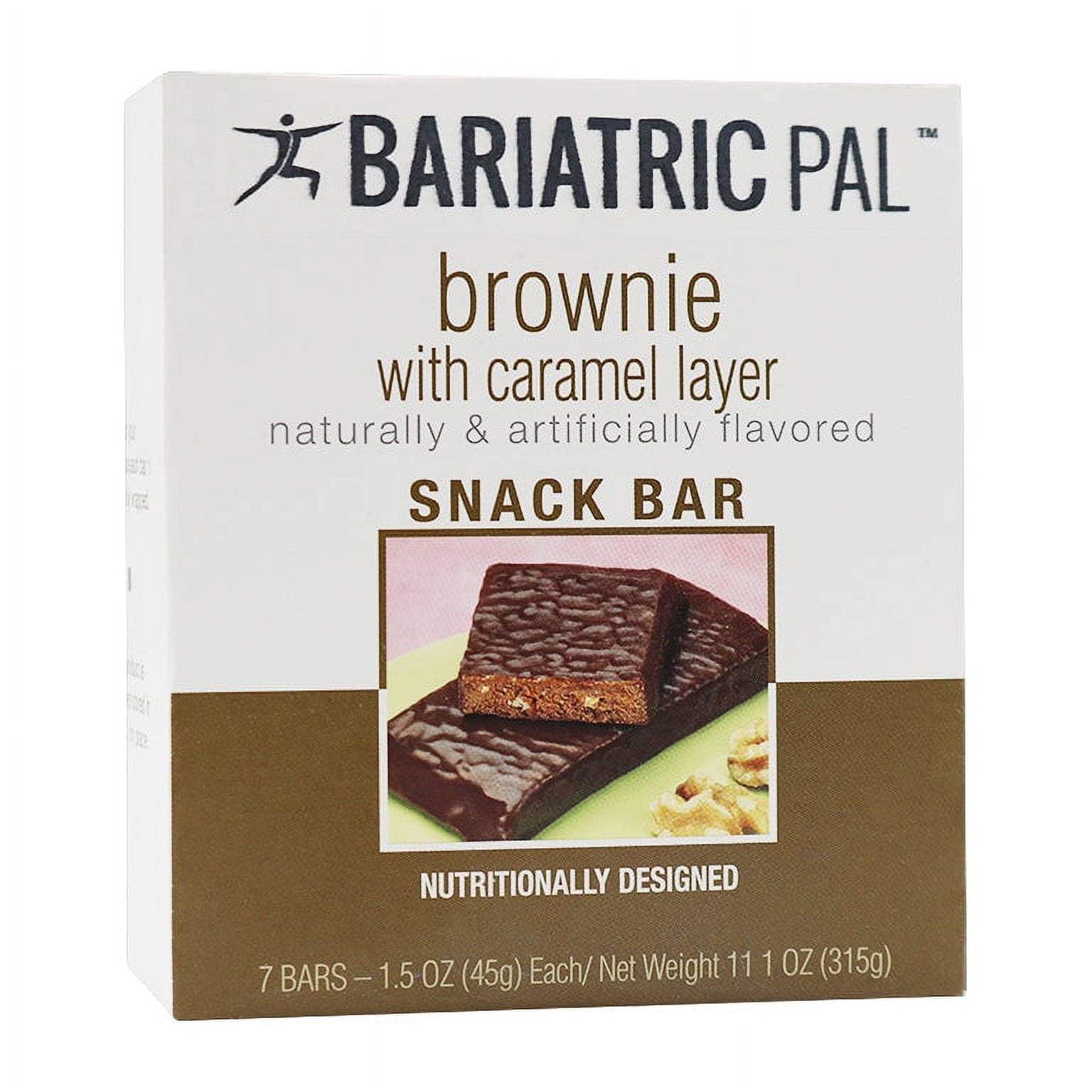 BariatricPal 10g Protein Snack Bars - Brownie with Caramel Layer Size ...