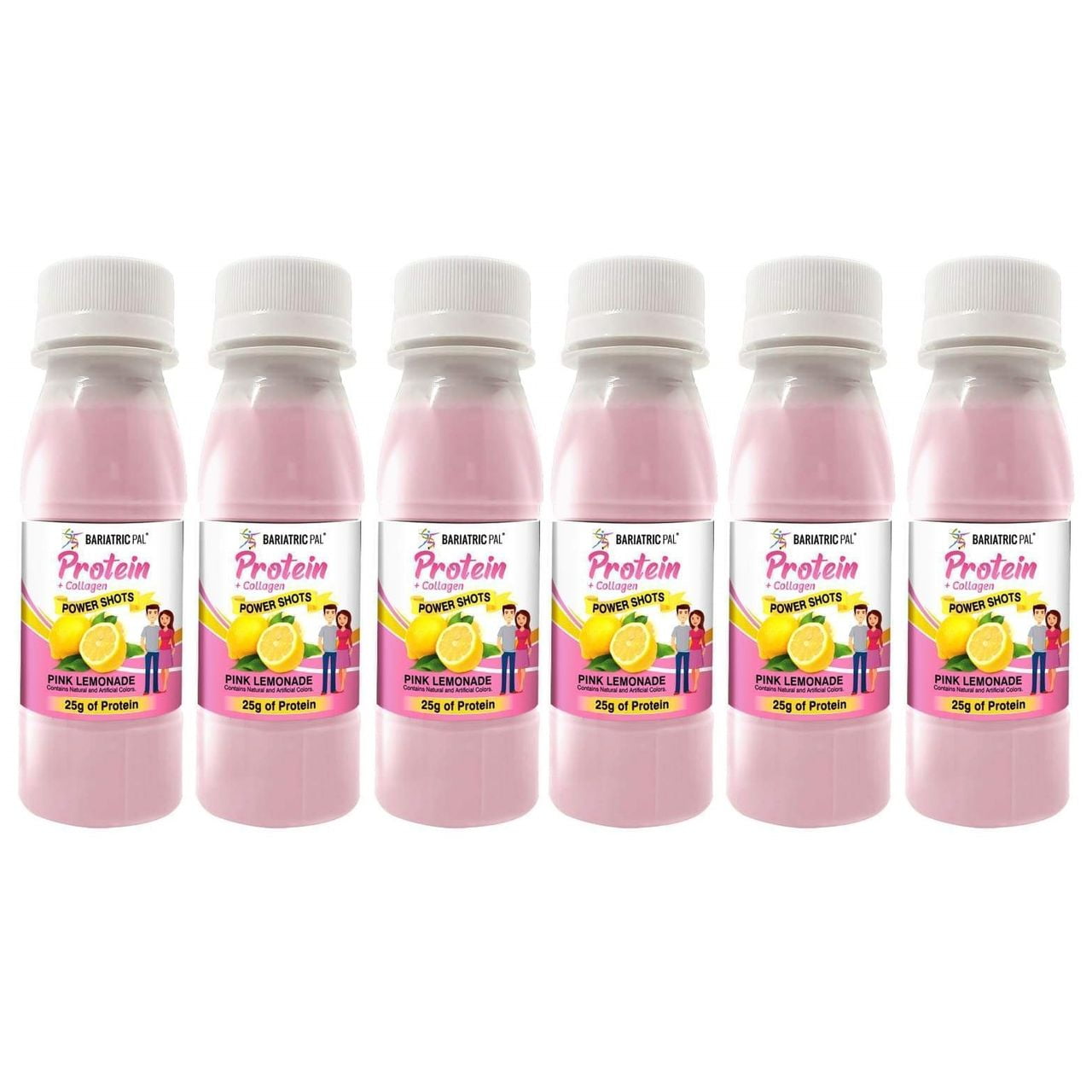 BariatricPal 25g Whey Protein & Collagen Power Shots - Pink Lemonade ...