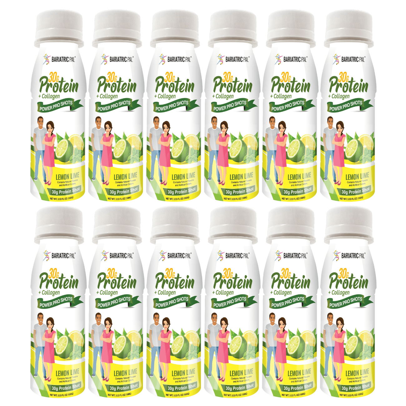 BariatricPal 30g Whey Protein & Collagen Power Pro Shots - Lemon Lime ...