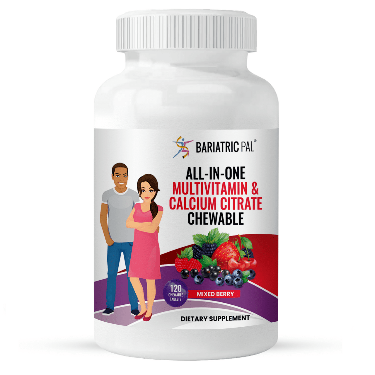 BariatricPal High Potency All-In-One Chewable Multivitamin with Calcium ...