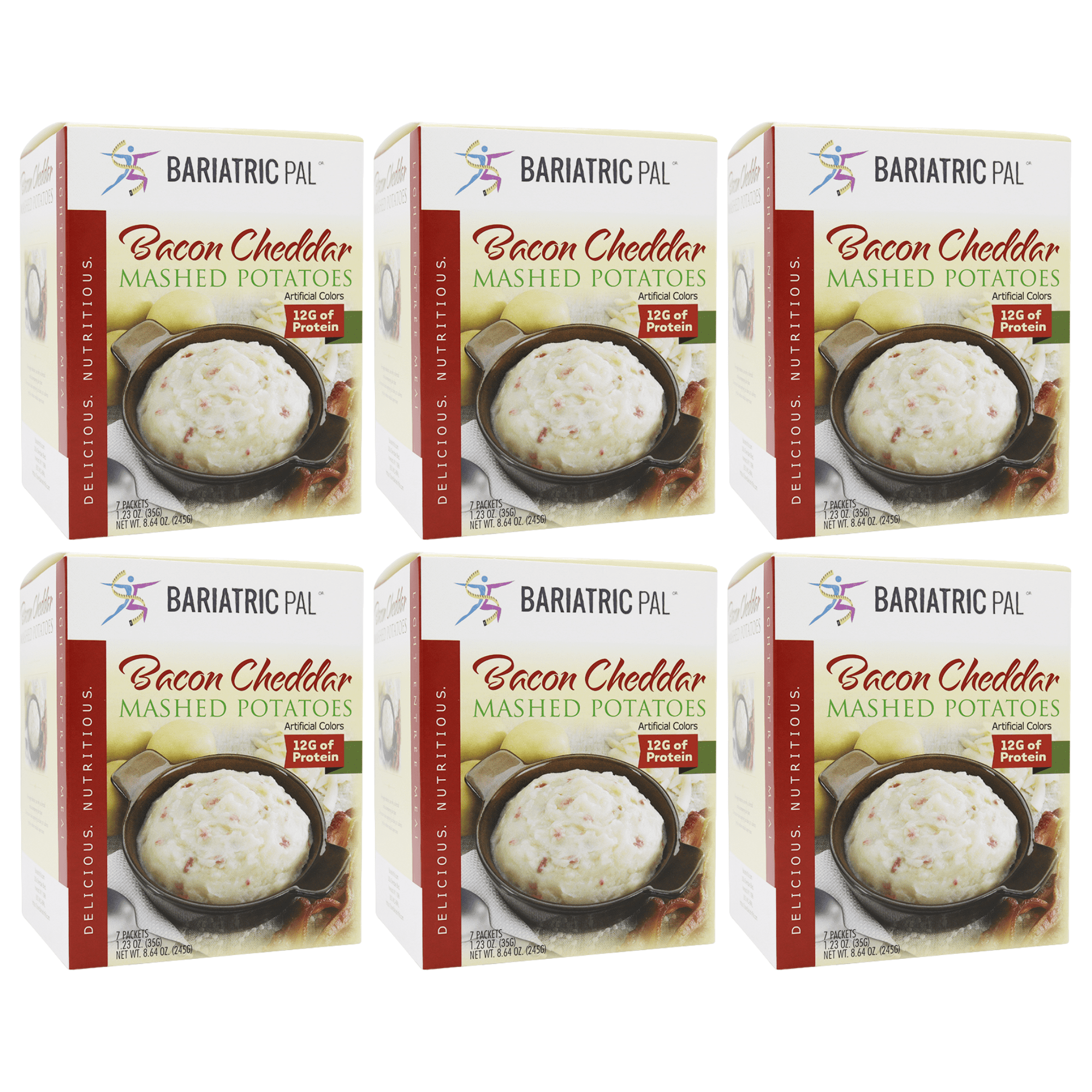 BariatricPal High Protein Mashed Potatoes - Bacon Cheddar Size: 6-Pack ...