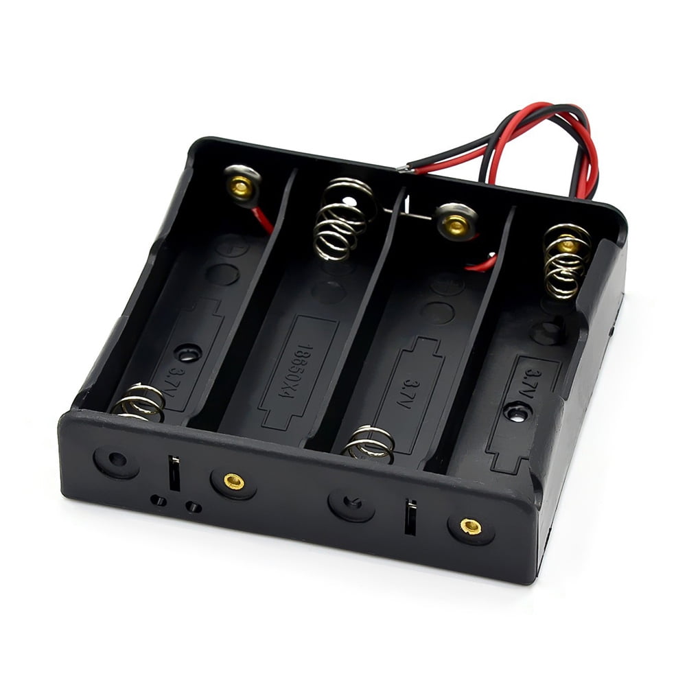 Baright 1 2 3 4 Slot 18650 Battery Storage Box Case with Wire Lead DIY ...