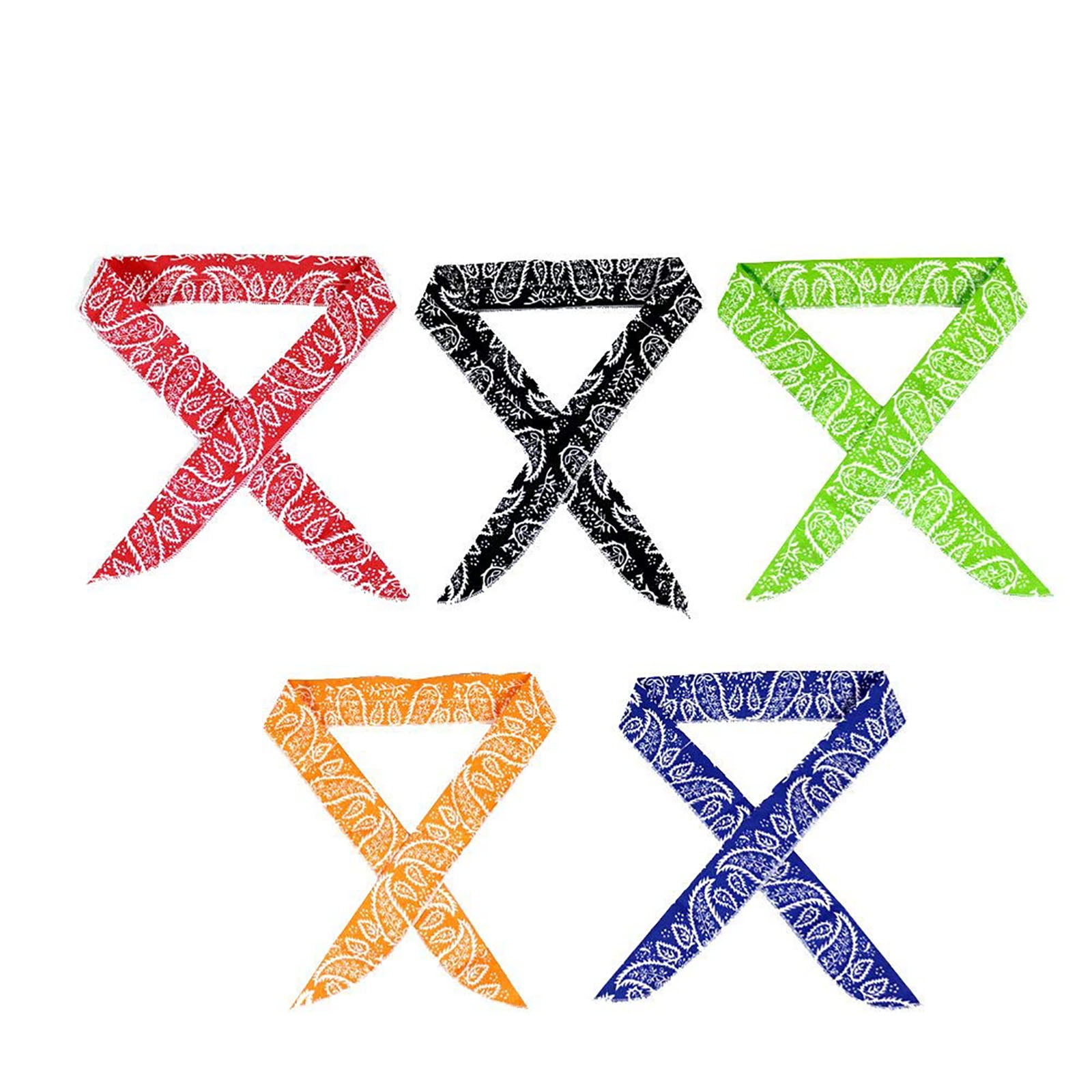 Baright 5 Pcs Cool Scarf Neck Wrap Summer Ice Cooling Scarf Instant ...