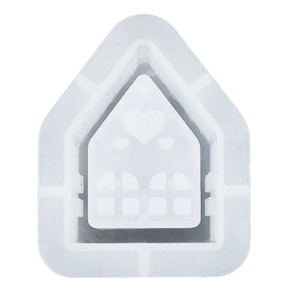 Baright Art House Candle Molds House Shaped Candlestick Silicone Mould ...