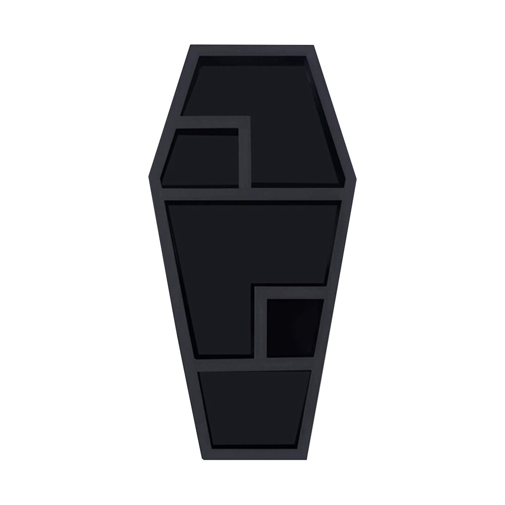 Baright Gothic Style Coffin Model Shelf Horror Storage Organizer Rack ...