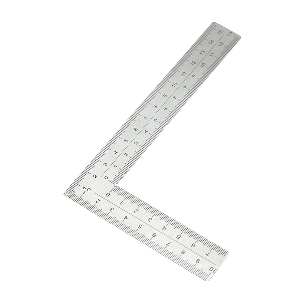 Baright Mini 10x15cm Measuring Ruler Stainless Steel Square For Student ...