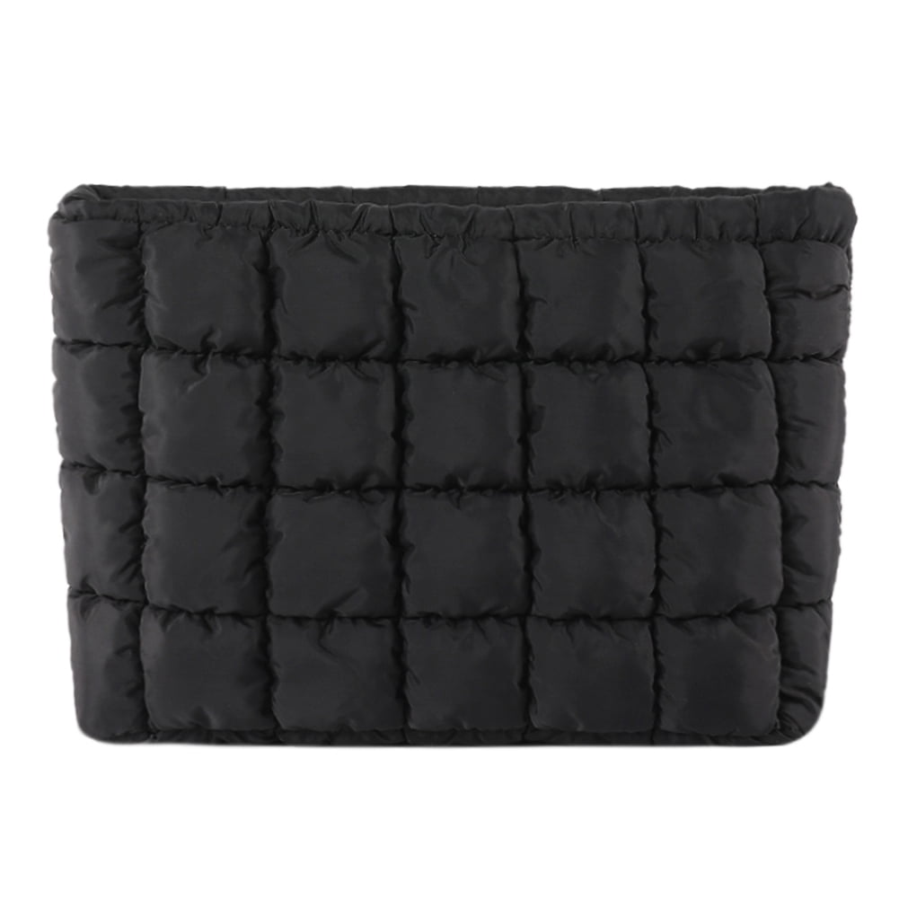 Baright Quilted Travel Makeup Pouch Puffy Makeup Organizer Storage Bag ...