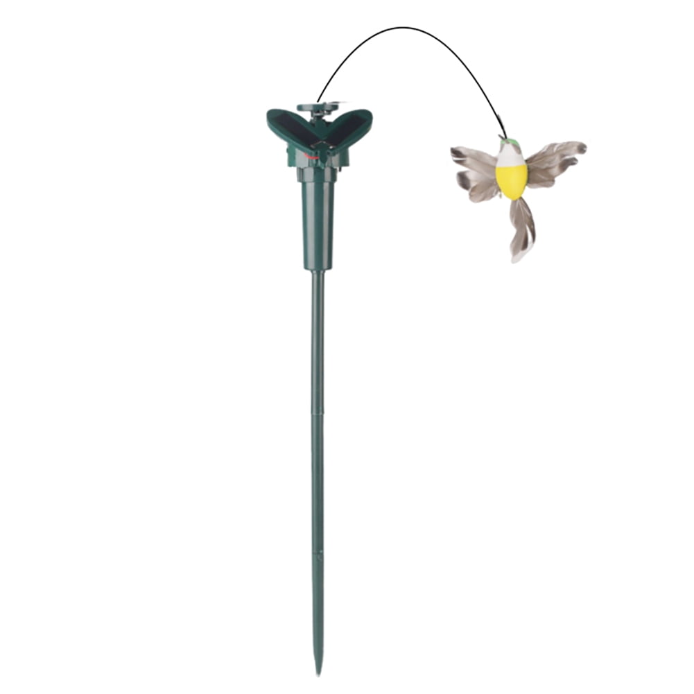 Baright Solar Powered Flying Wobble Fluttering Butterfly Ornament Solar ...