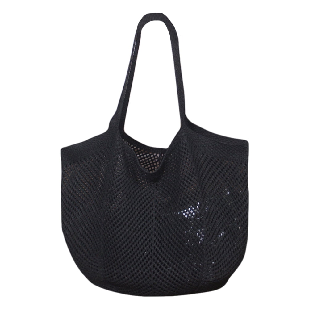 Baright Women Aesthetic Shoulder Bag Solid Color Knitting Shopping ...