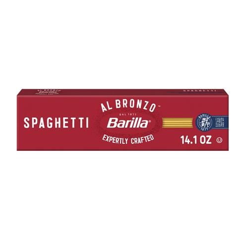 Barilla Al Bronzo Spaghetti Pasta (14.1 Oz.), Bronze Cut Pasta Created ...