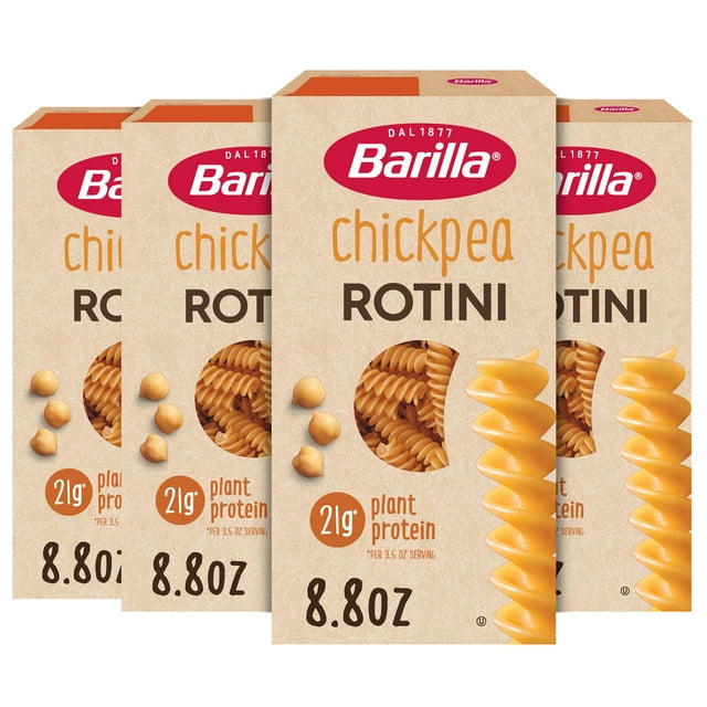 Barilla Chickpea Rotini Pasta, 8.8 Oz (Pack Of 4) - Vegan, Gluten Free ...