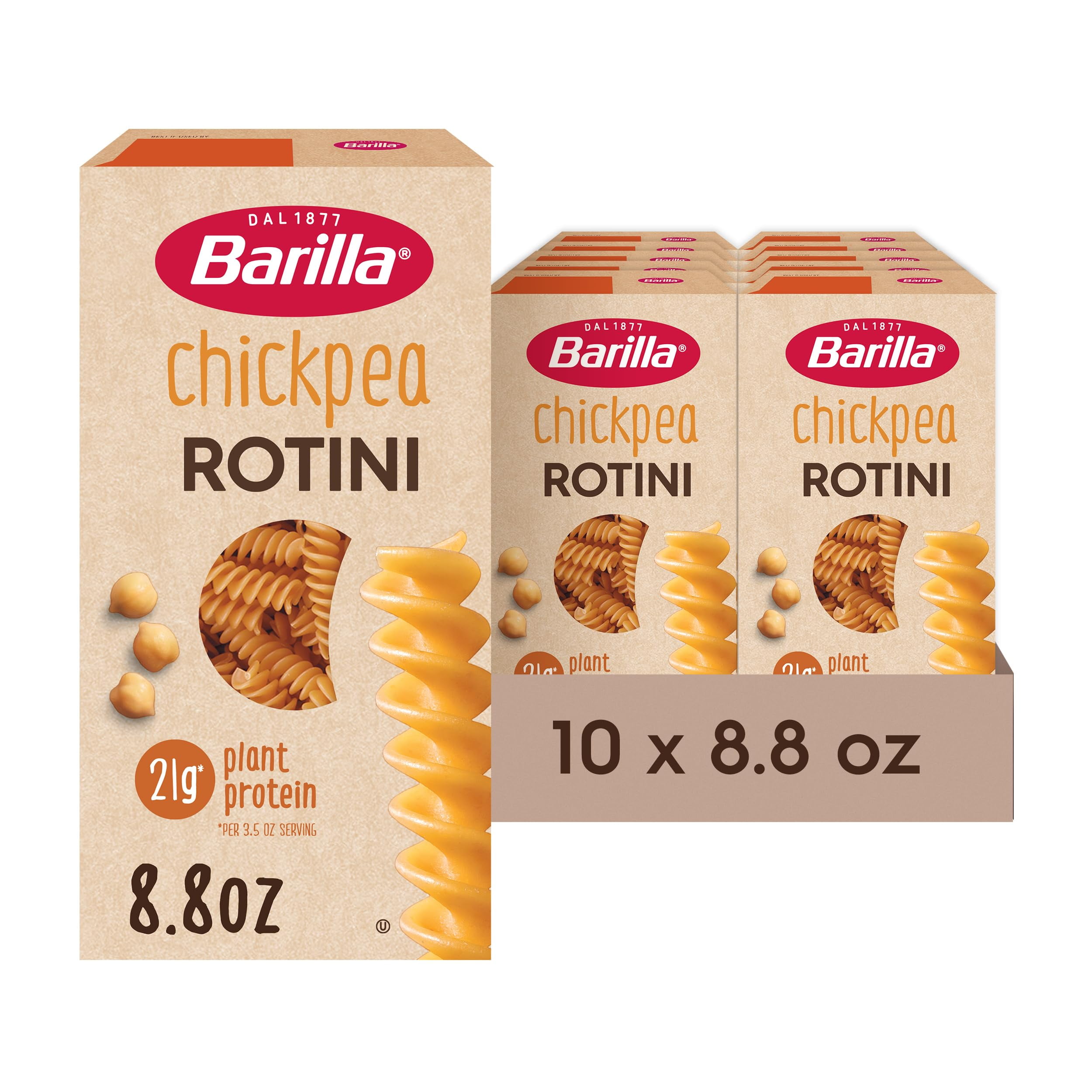 Barilla Chickpea Rotini Pasta, Vegan, Gluten Free, Non Gmo & Kosher ...