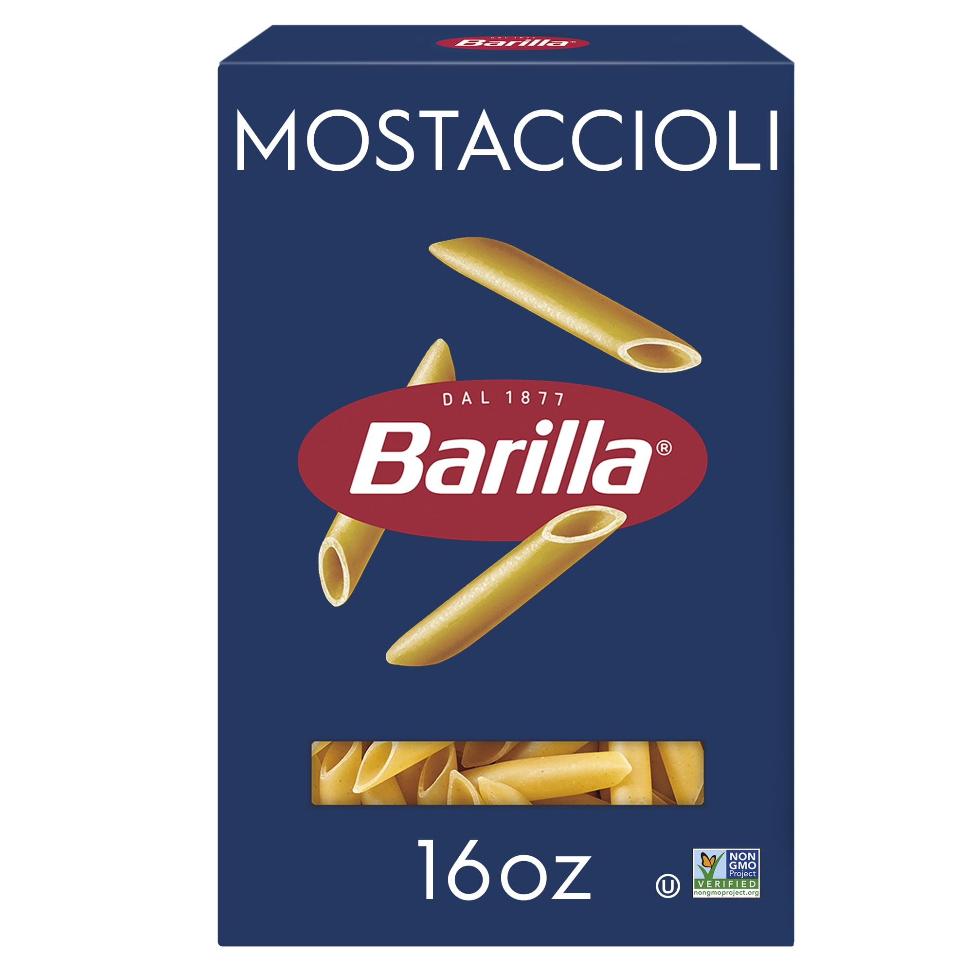 Barilla® Classic Blue Box Pasta Mostaccioli 16 oz - Thick Sauce Penne ...